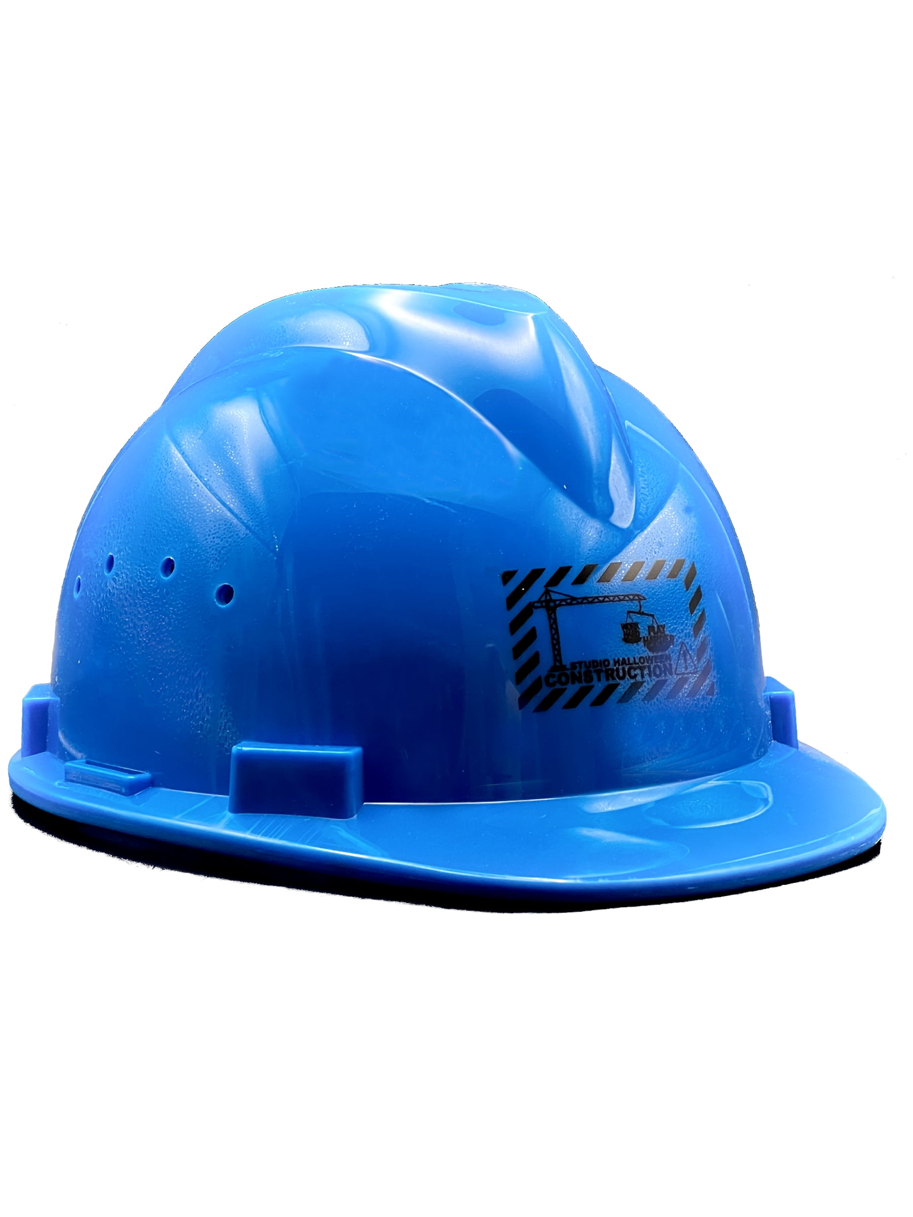 Deluxe Blue V-Shaped Construction Helmet With Adjustable Headband ...