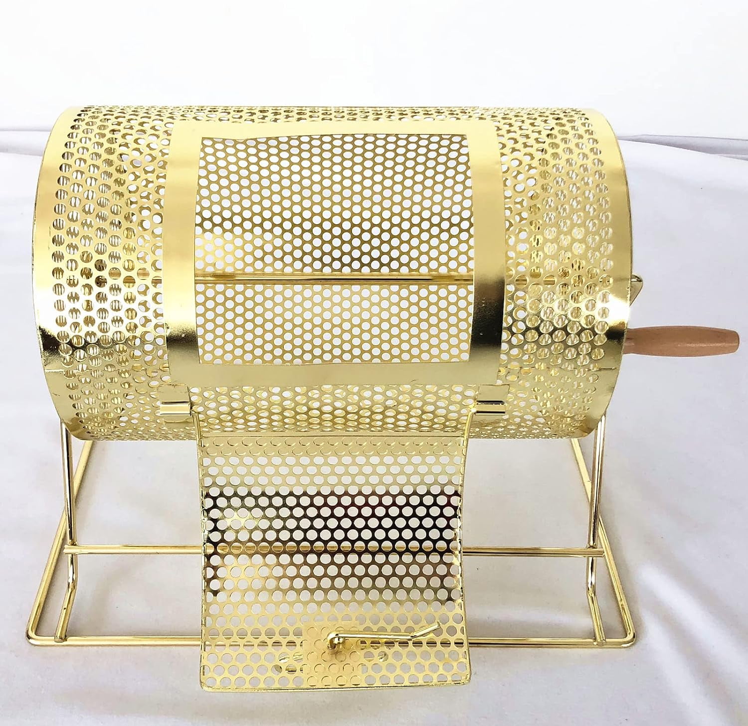 Deluxe Brass Plated Raffle Drawing Ticket Drum Spinning Lottery (Small ...