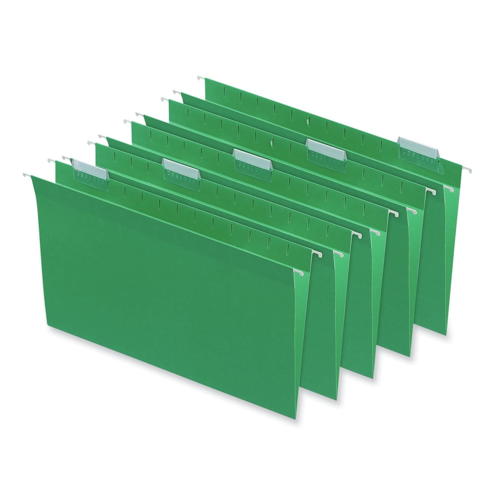 Universal UNV14217EE 1/5 Cut Tab Legal Size Deluxe Color Hanging File ...