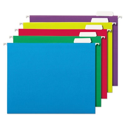 TRU RED Hanging File Folders 5 Tab Letter Size Assorted 25/Box (875411 ...