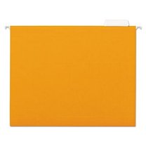 Staples Colorful Office Supplies: Yellow Hanging File Folders, 5-Tab ...