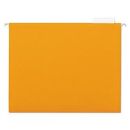 Staples Colorful Office Supplies: Yellow Hanging File Folders, 5-Tab ...