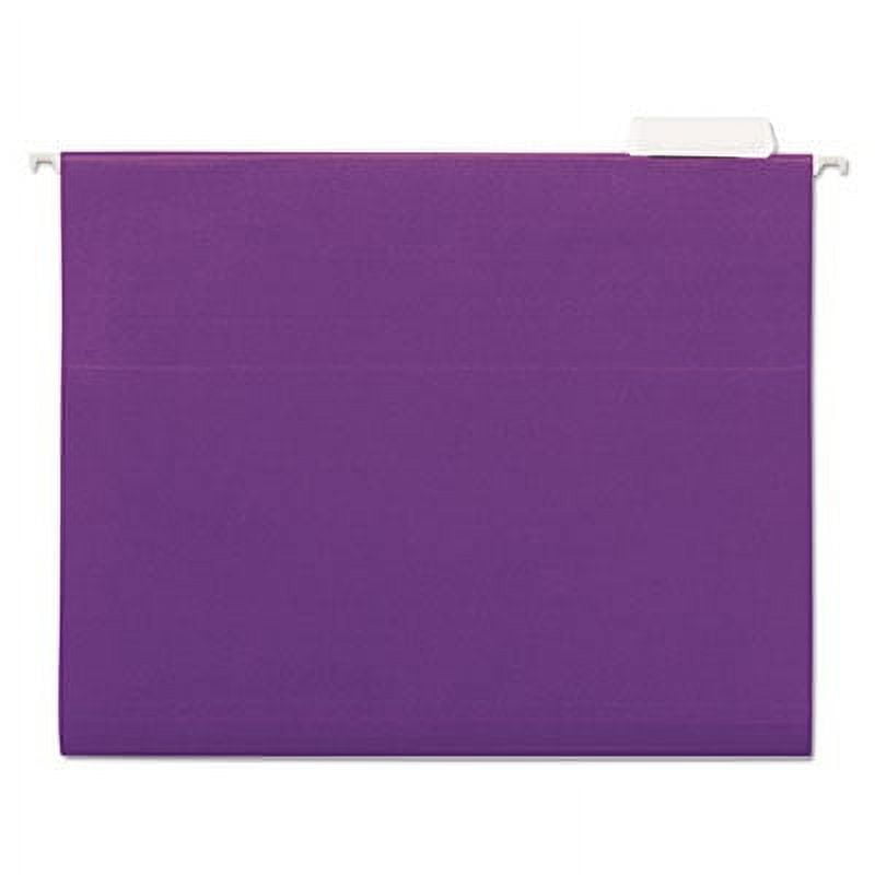 Deluxe Bright Color Hanging File Folders, Letter Size, 1/5-Cut Tab ...