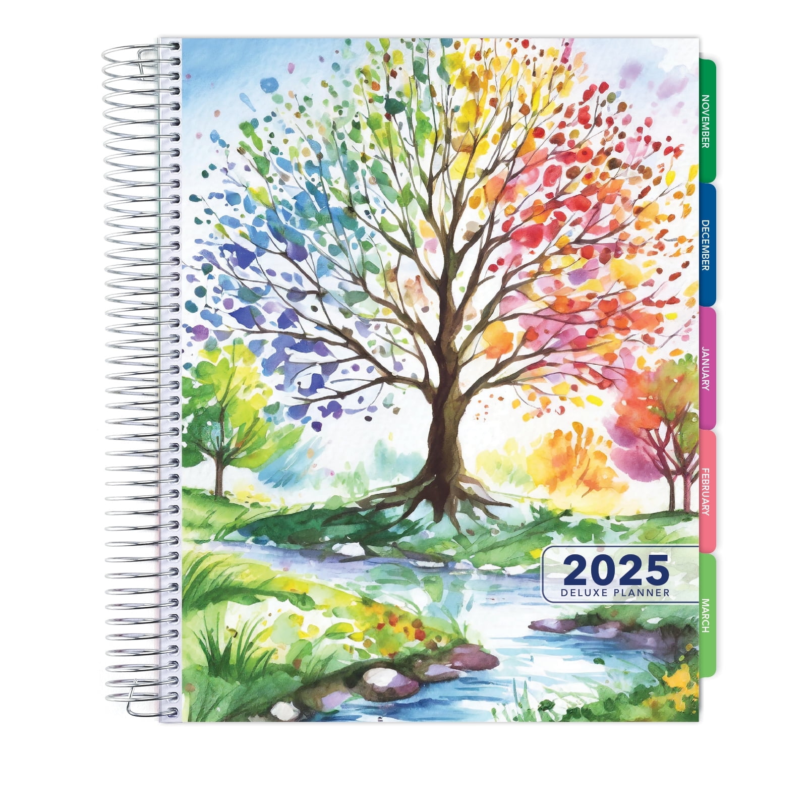 Global Printed Products Deluxe 2025 Planner, 7"x9": 14 Months (Nov 2024 ...