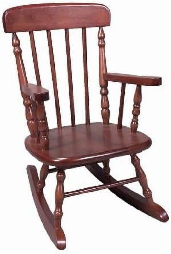 Deluxe Child's Spindle Rocking Chair- Cherry - Walmart.com