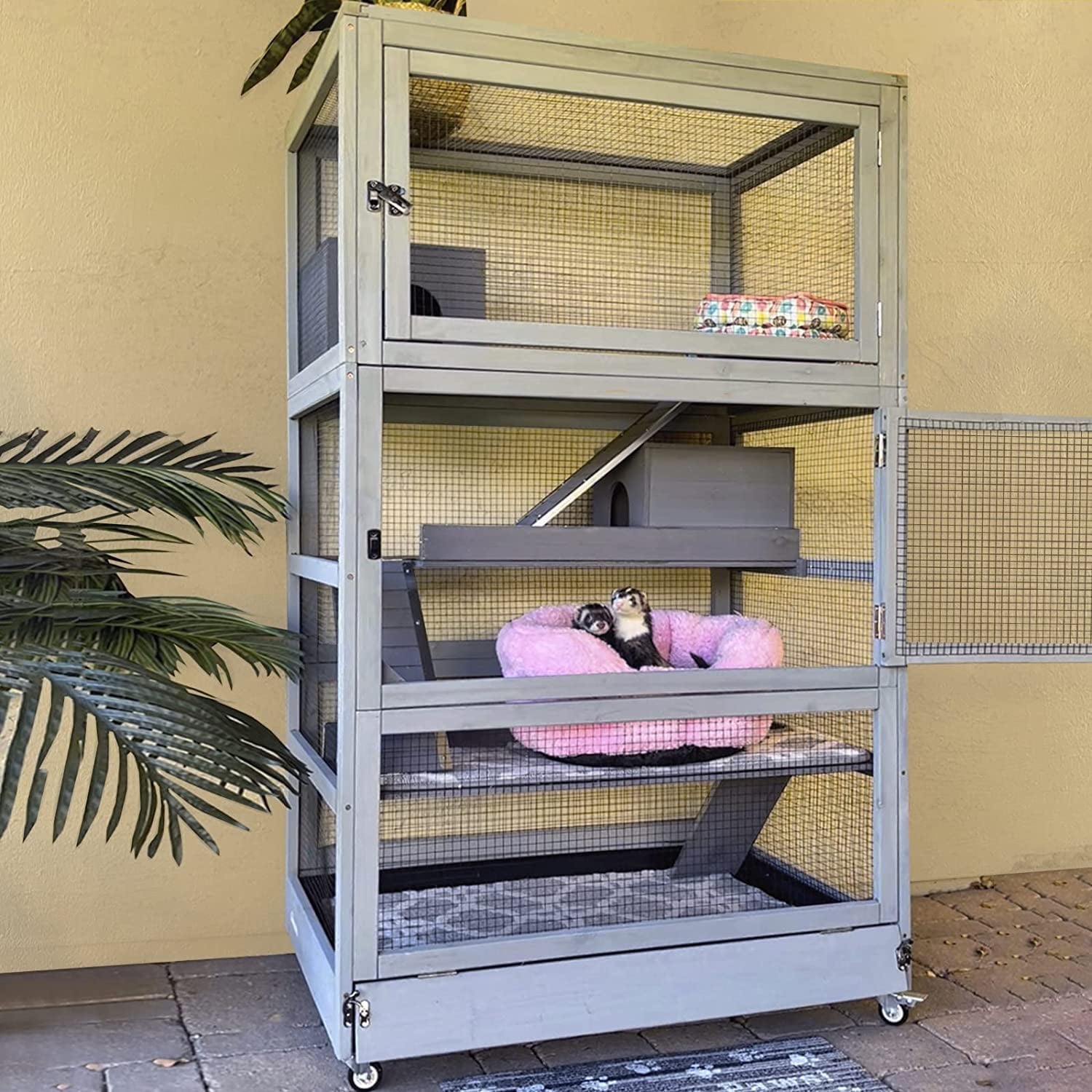 Deluxe Chinchilla Cage Critter Nation for Small Animals, Multi-Level ...
