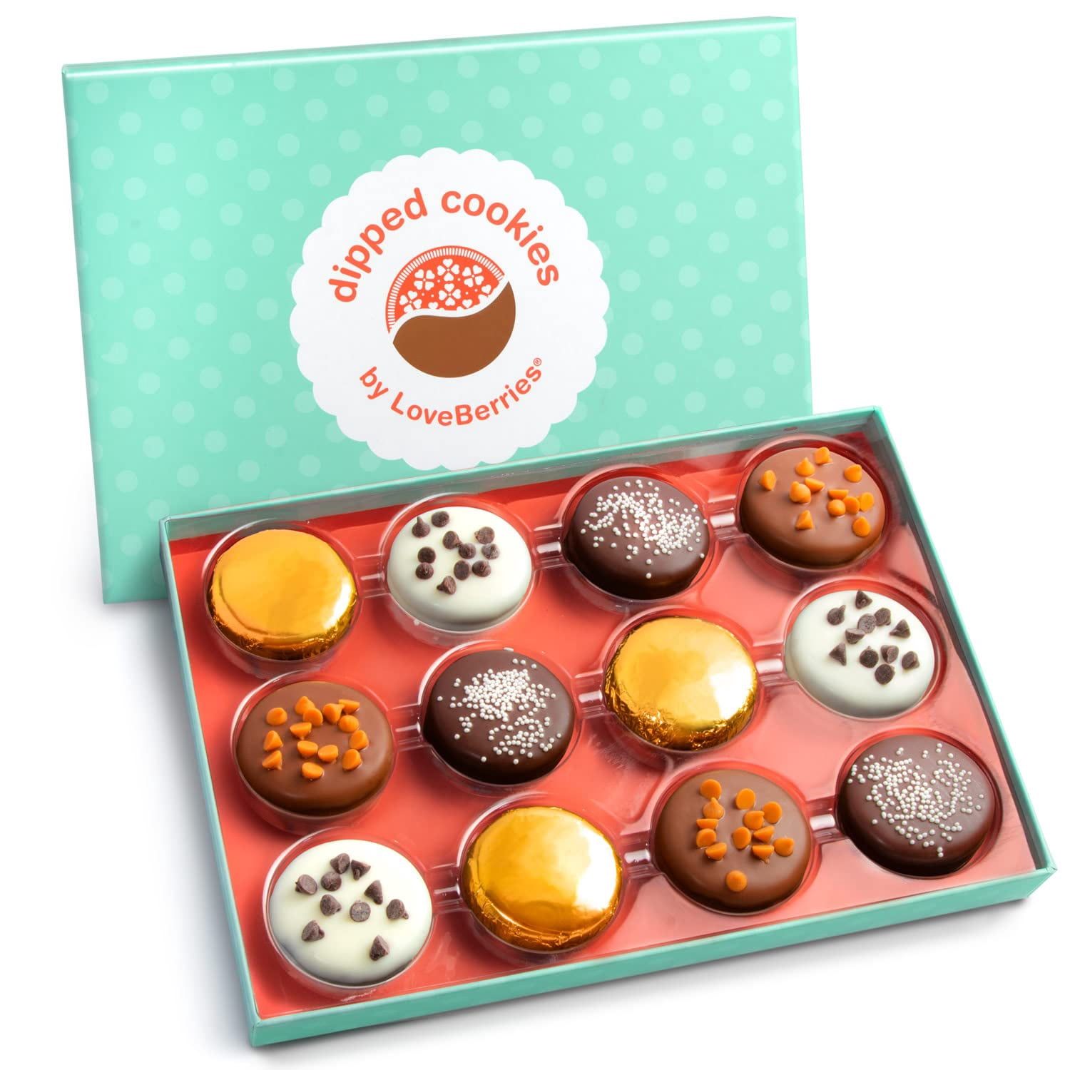 Deluxe Chocolate Dipped Oreos Gift Box - 12 pc - Walmart.com