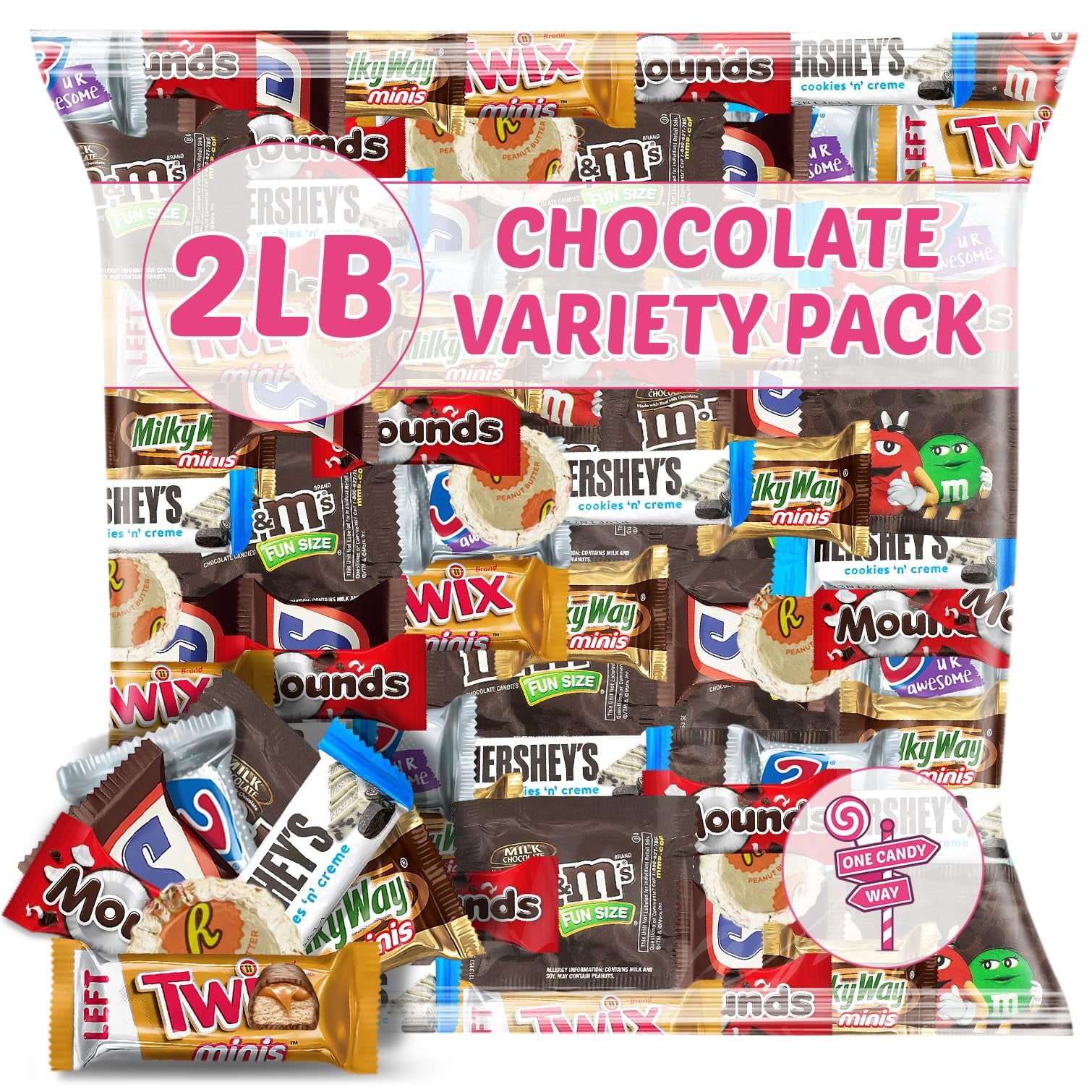 Deluxe Chocolate Lovers Variety MFF30 - 2 Lb Bulk and Dark Chocolate ...