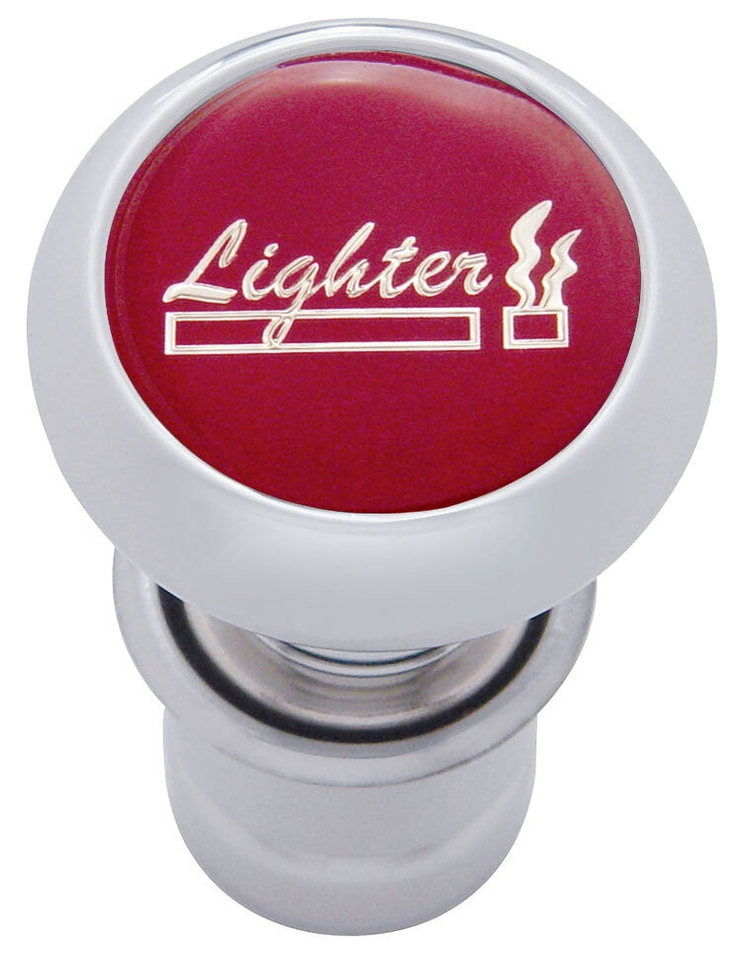Deluxe Cigarette Lighter with Glossy Sticker in Red - Walmart.com
