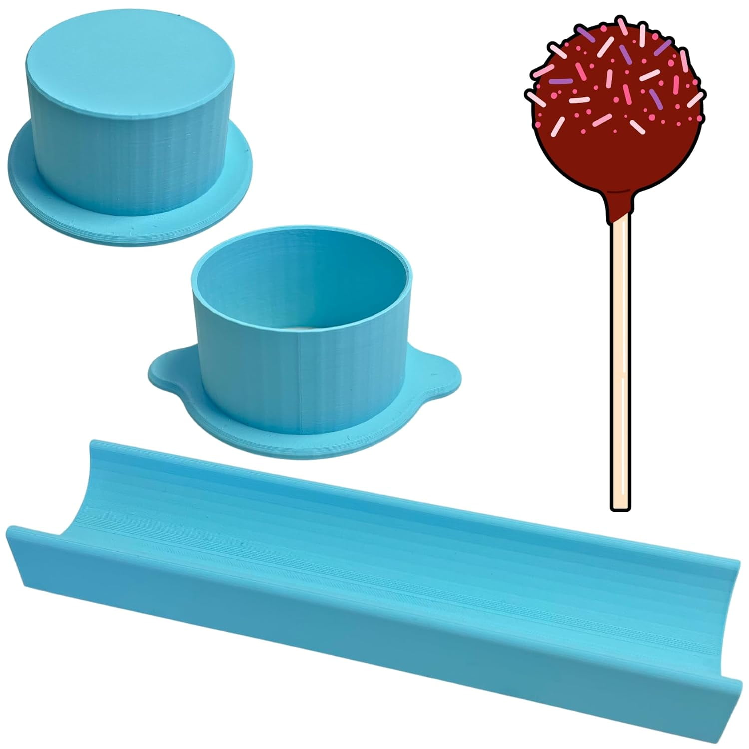 Deluxe Circle Cake Pop Mold Set with 9in Tray – Easy Cake Pop Circle ...