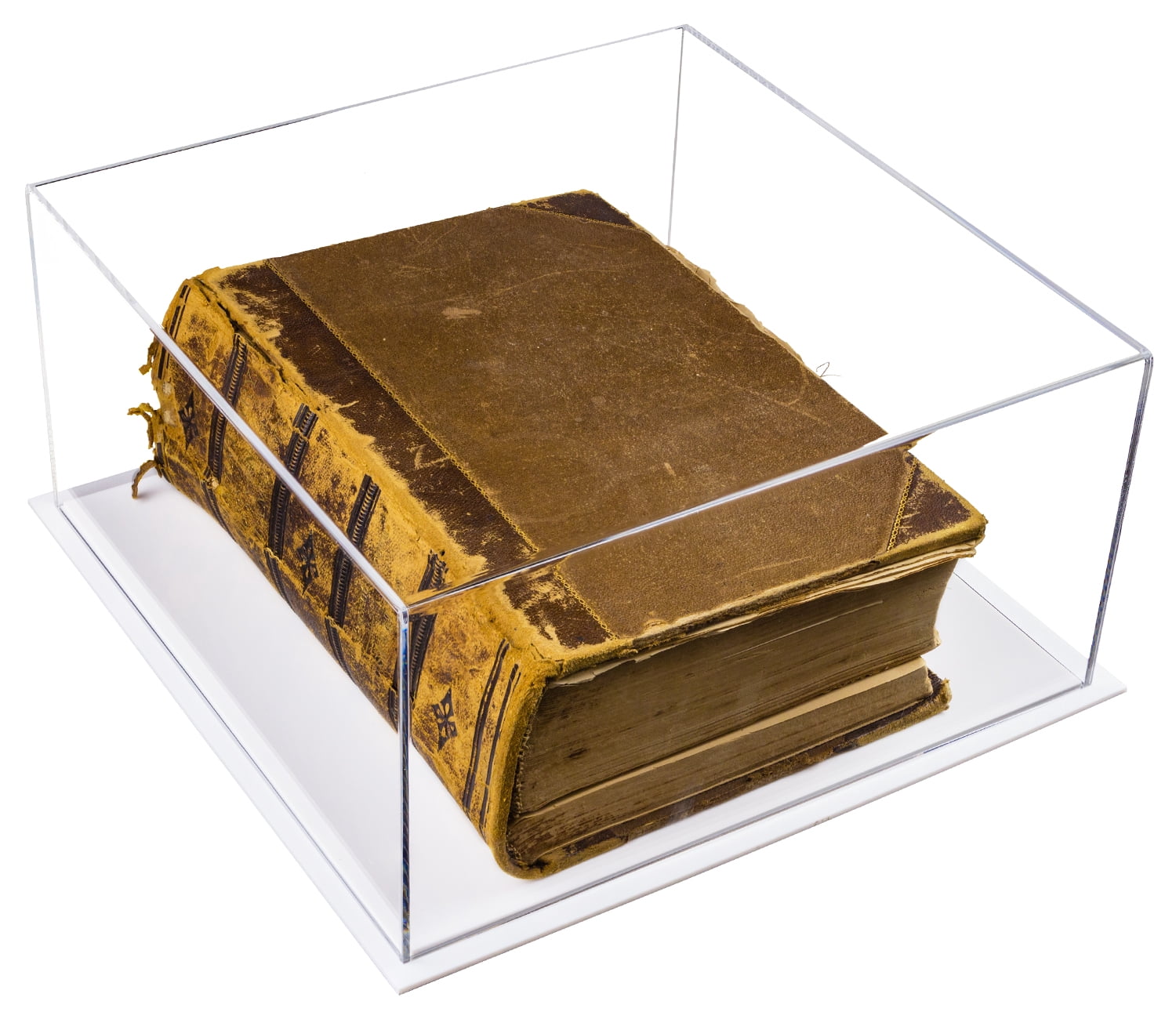 Deluxe Clear Acrylic Book Display Case with White Base (A030-WDS ...