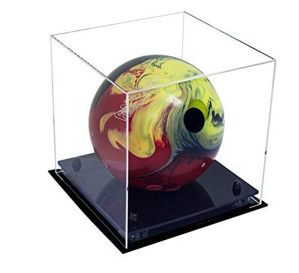 Deluxe Clear Acrylic Bowling Ball Display Case with Black Risers (A028 ...