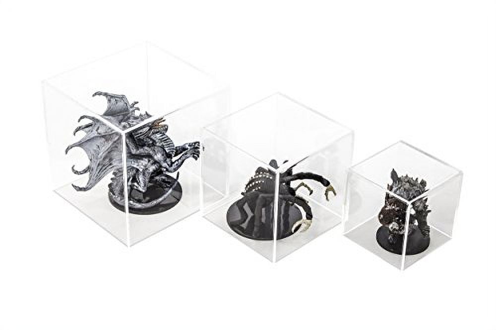 Deluxe Clear Acrylic Cube Display Nesting Risers Set of Three - 3 ...