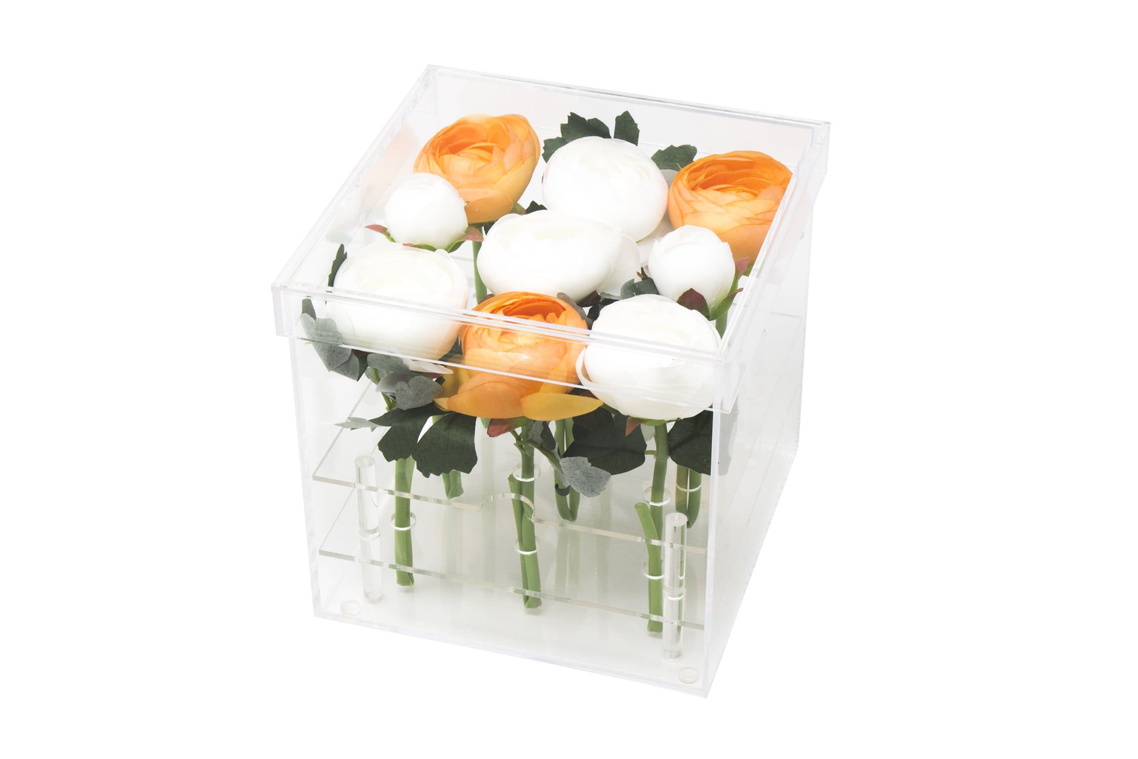 Deluxe Clear Acrylic Flower Display Case for Wedding and Home (A053 ...
