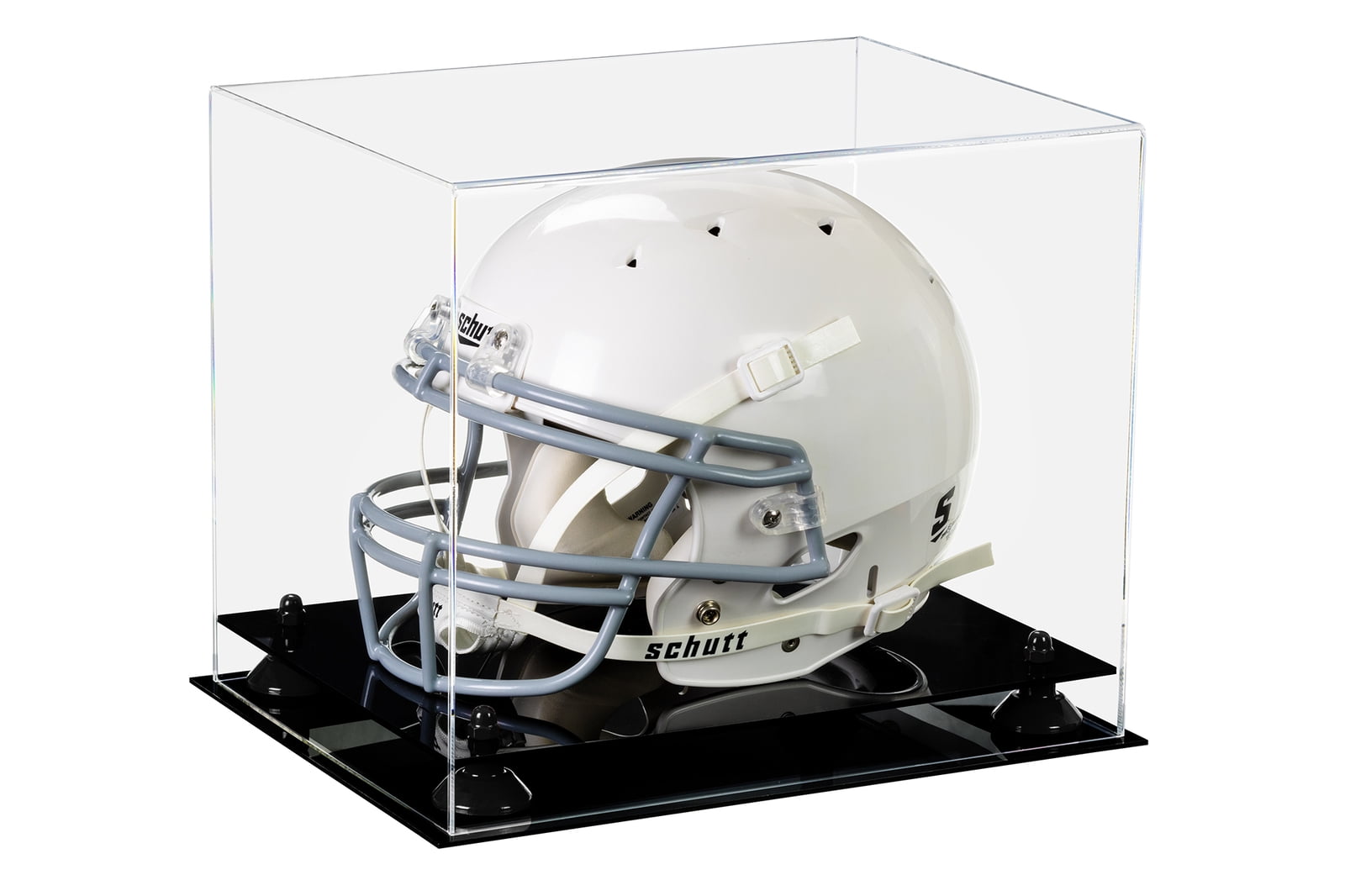 Deluxe Clear Acrylic Full Size NCAA / Pro Football Helmet Display Case ...