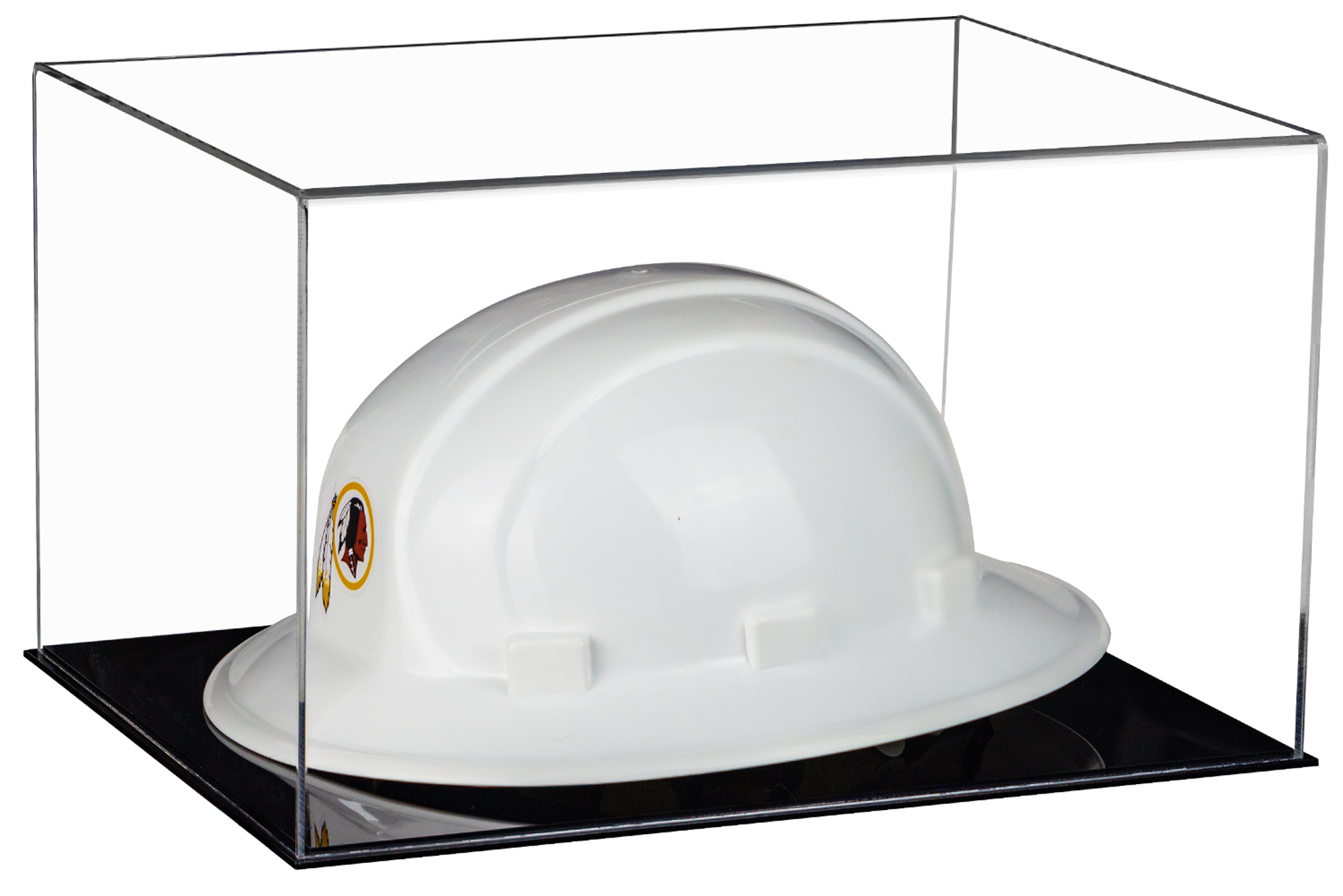 Deluxe Clear Acrylic Large Helmet - Hard Hat Display Case (A025-C-BDS ...