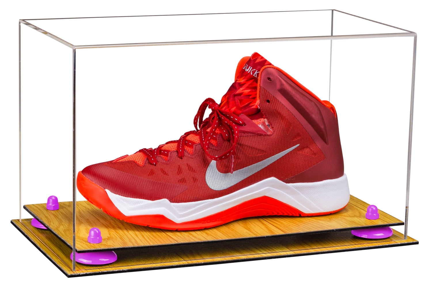 Deluxe Clear Acrylic Large Shoe Display Case for Basketball Shoe Soccer ...