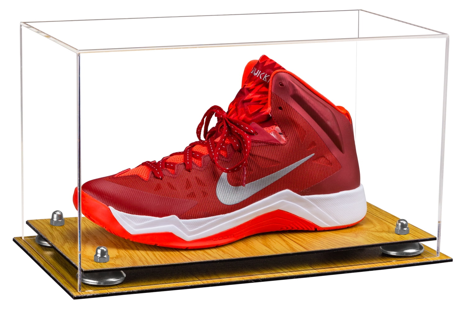 Deluxe Clear Acrylic Large Shoe Display Case for Basketball Shoe Soccer ...