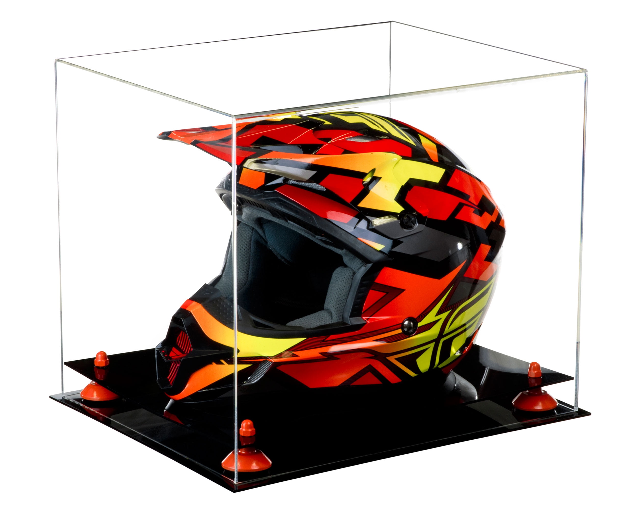 Deluxe Clear Acrylic Motorcycle Motocross or Nascar Racing Helmet ...