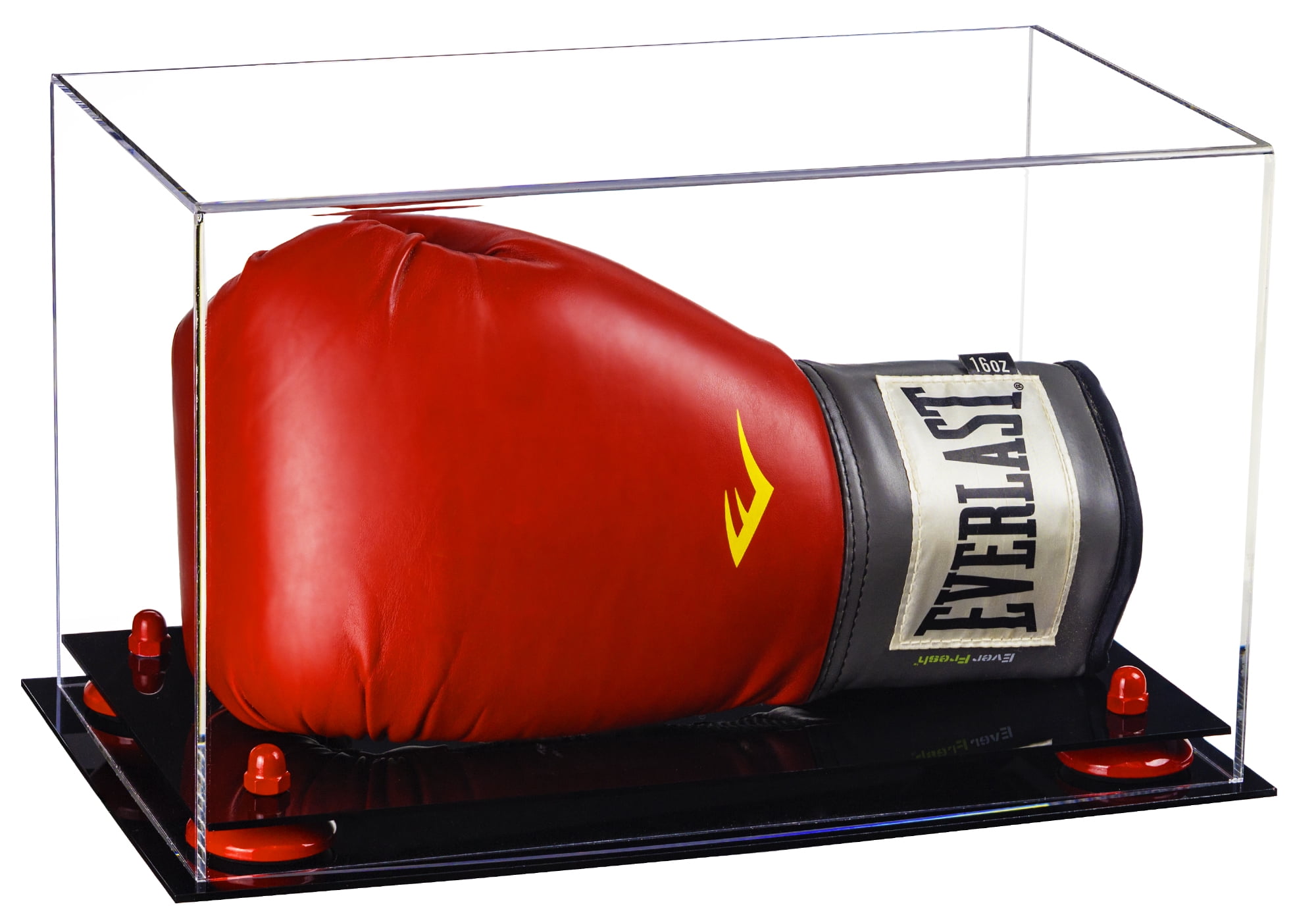 Deluxe Clear Acrylic Single or Double Boxing Glove Display Case with ...