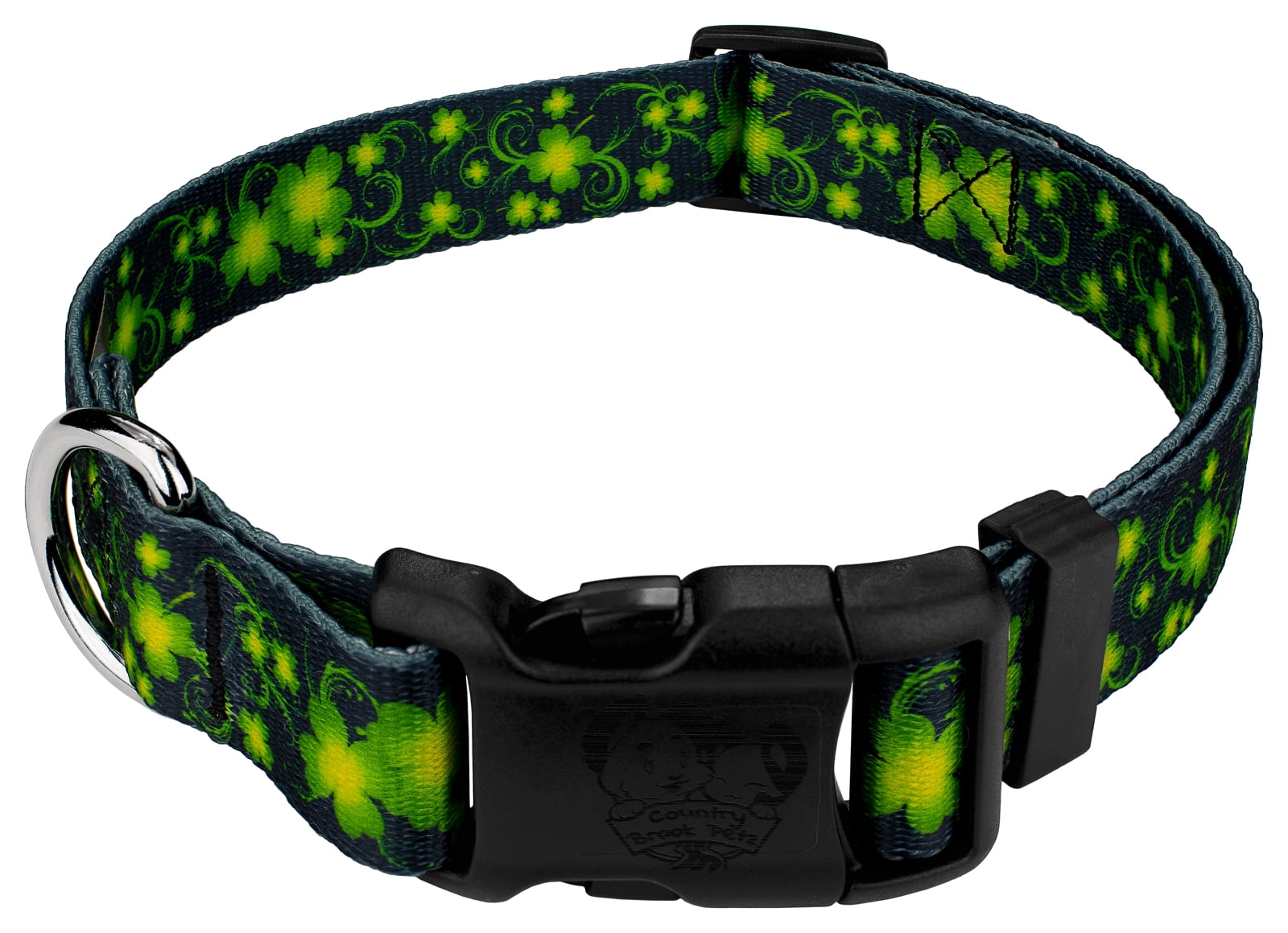 Country Brook Petz® Clovers In The Wind Everyday Dog Collar Made in USA ...