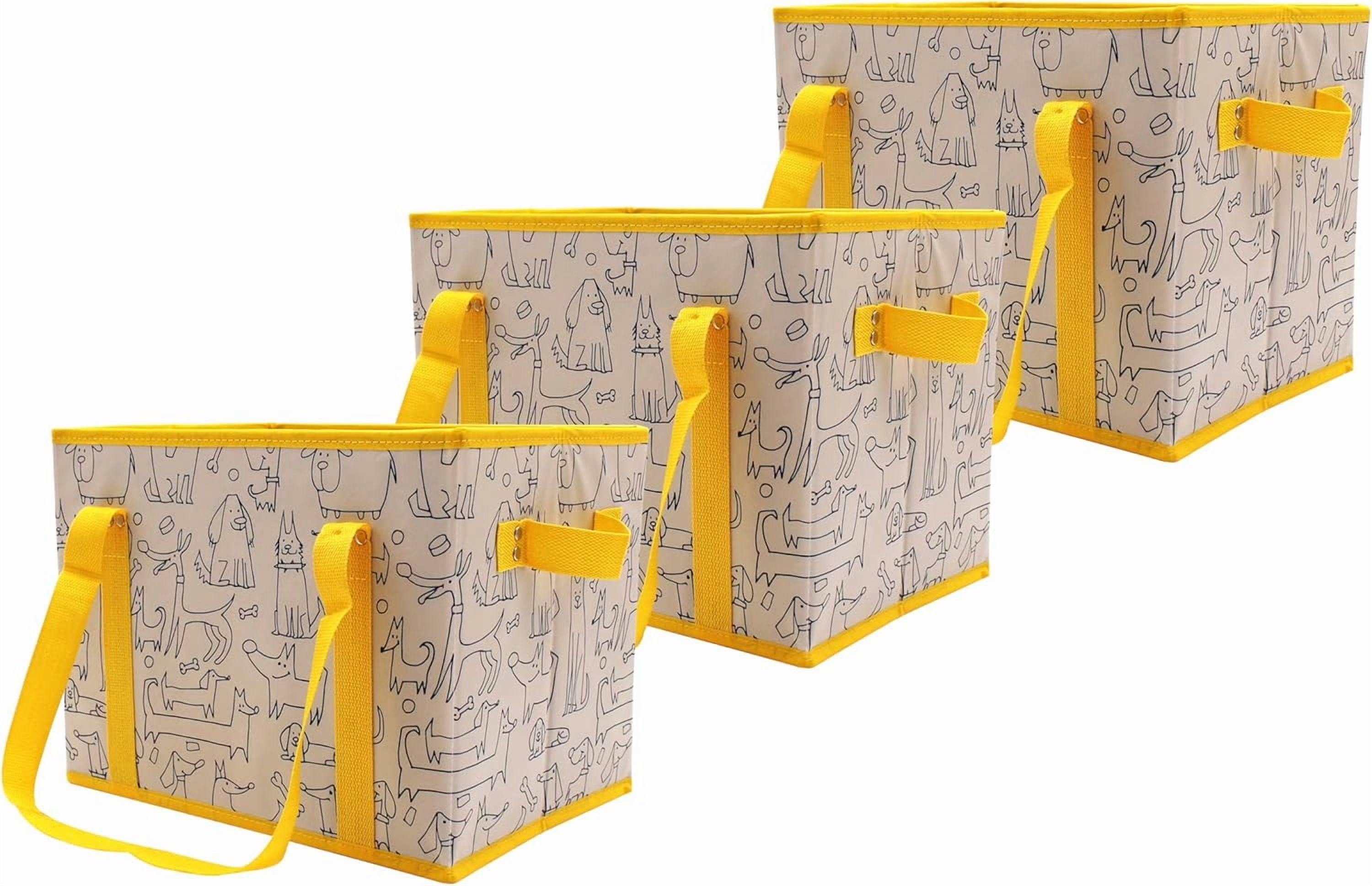 Deluxe Collapsible Shopping Box Grocery Bag Set with Reinforced Bottom ...