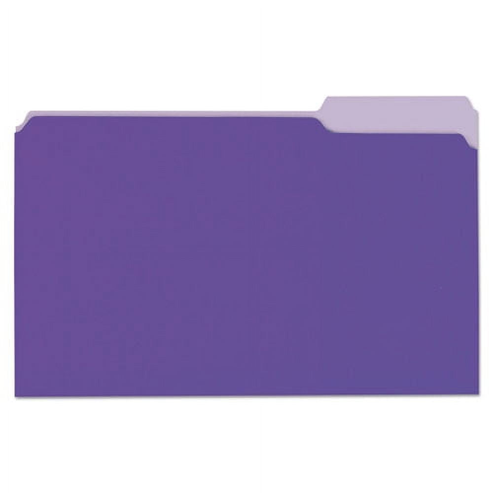 Deluxe Colored Top Tab File Folders, 1/3-Cut Tabs: Assorted, Legal Size ...