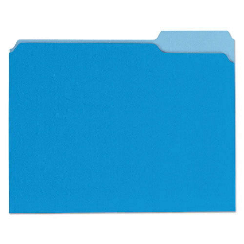 Deluxe Colored Top Tab File Folders, 1/3-Cut Tabs: Assorted, Letter ...
