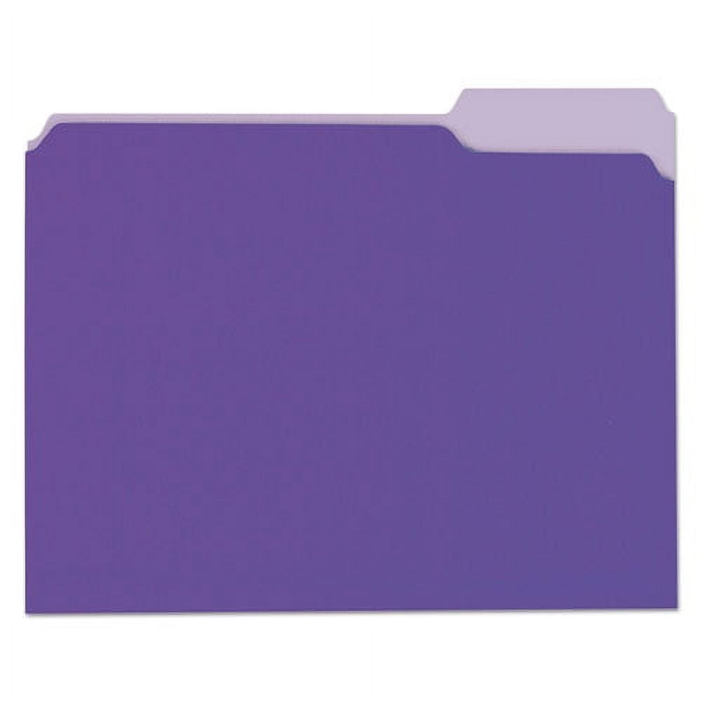 Deluxe Colored Top Tab File Folders, 1/3-Cut Tabs: Assorted, Letter ...