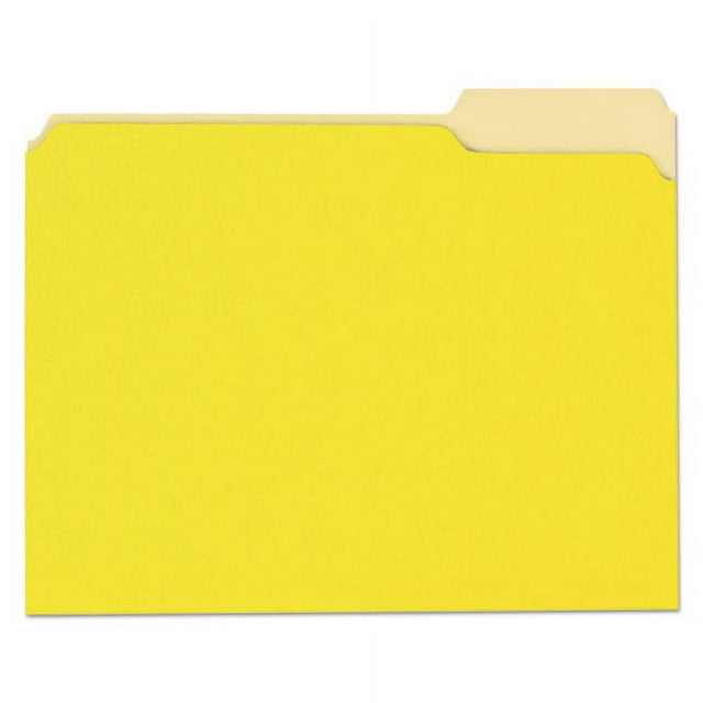 Deluxe Colored Top Tab File Folders, 1/3-Cut Tabs: Assorted, Letter ...