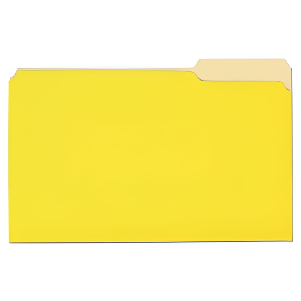 Deluxe Colored Top Tab File Folders, 1/3-Cut Tabs, Legal Size ...