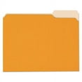 Deluxe Colored Top Tab File Folders, 1/3-Cut Tabs, Letter Size, Orange ...