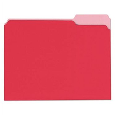Deluxe Colored Top Tab File Folders, 1/3-Cut Tabs, Letter Size, Orange ...