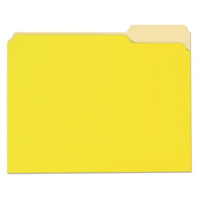 Deluxe Colored Top Tab File Folders, 1/3-Cut Tabs, Letter Size ...