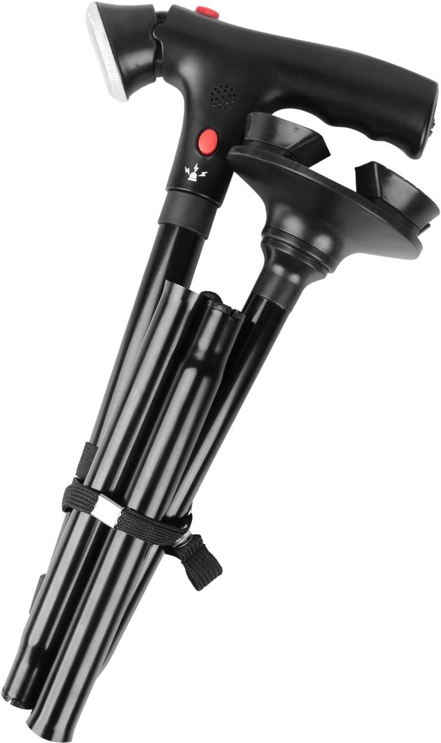 Deluxe Comfort Multi Function Cane and Walking Stick with Led ...