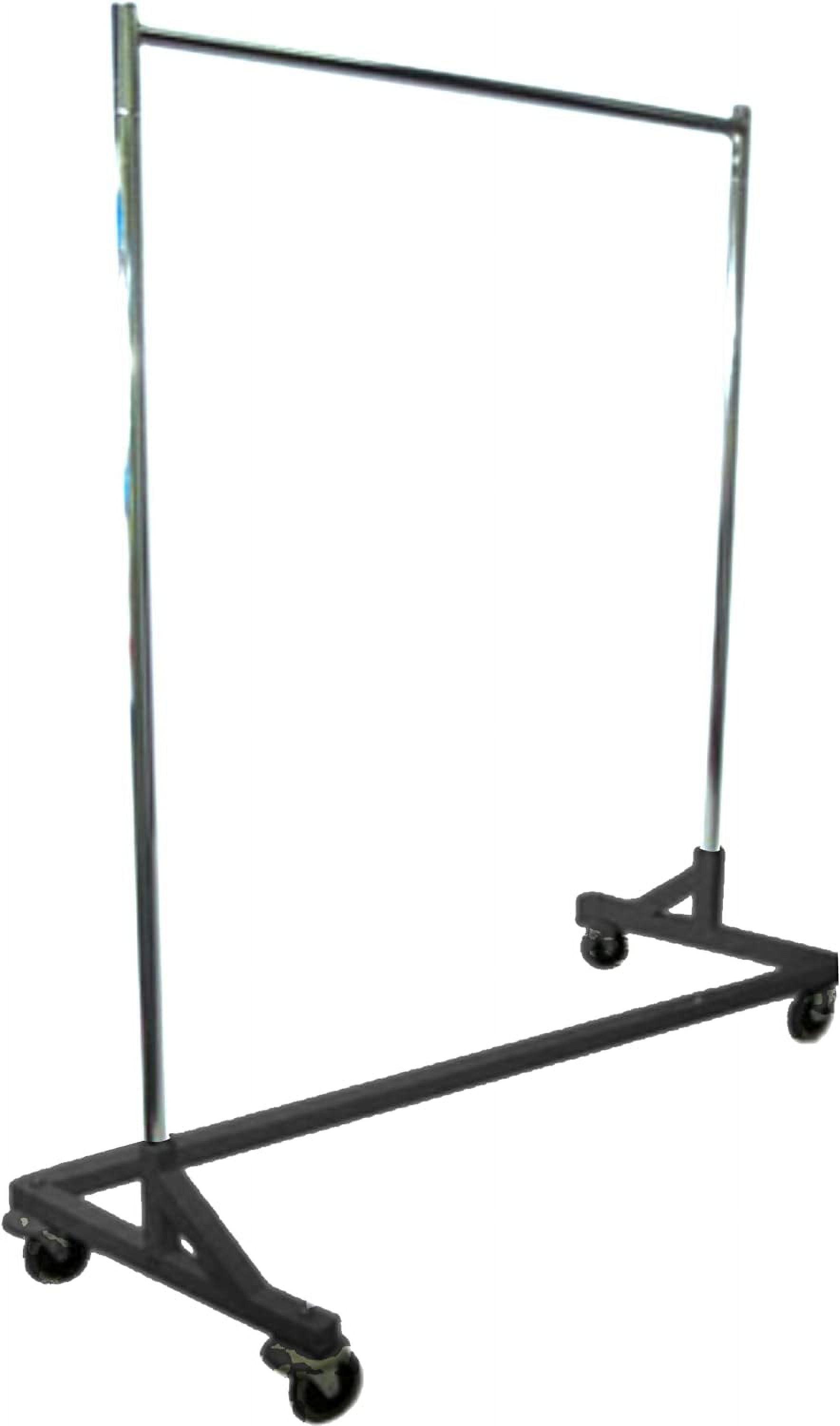 Deluxe Commercial Grade Rolling Z Rack Garment Rack with Nesting Base ...