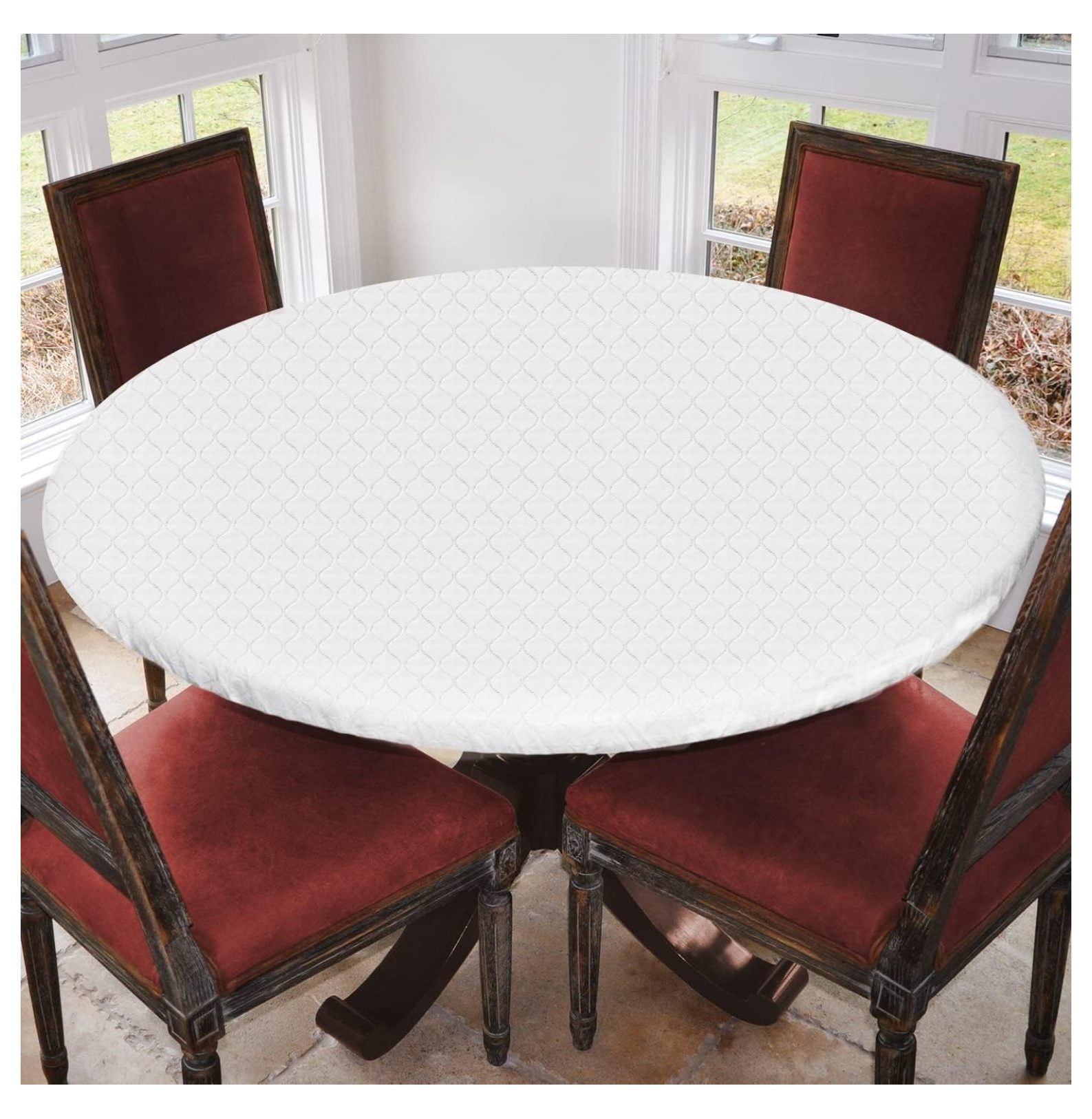 - Deluxe Cushioned Heavy-Duty Elastic Edged Quilted Table Pad - Small ...