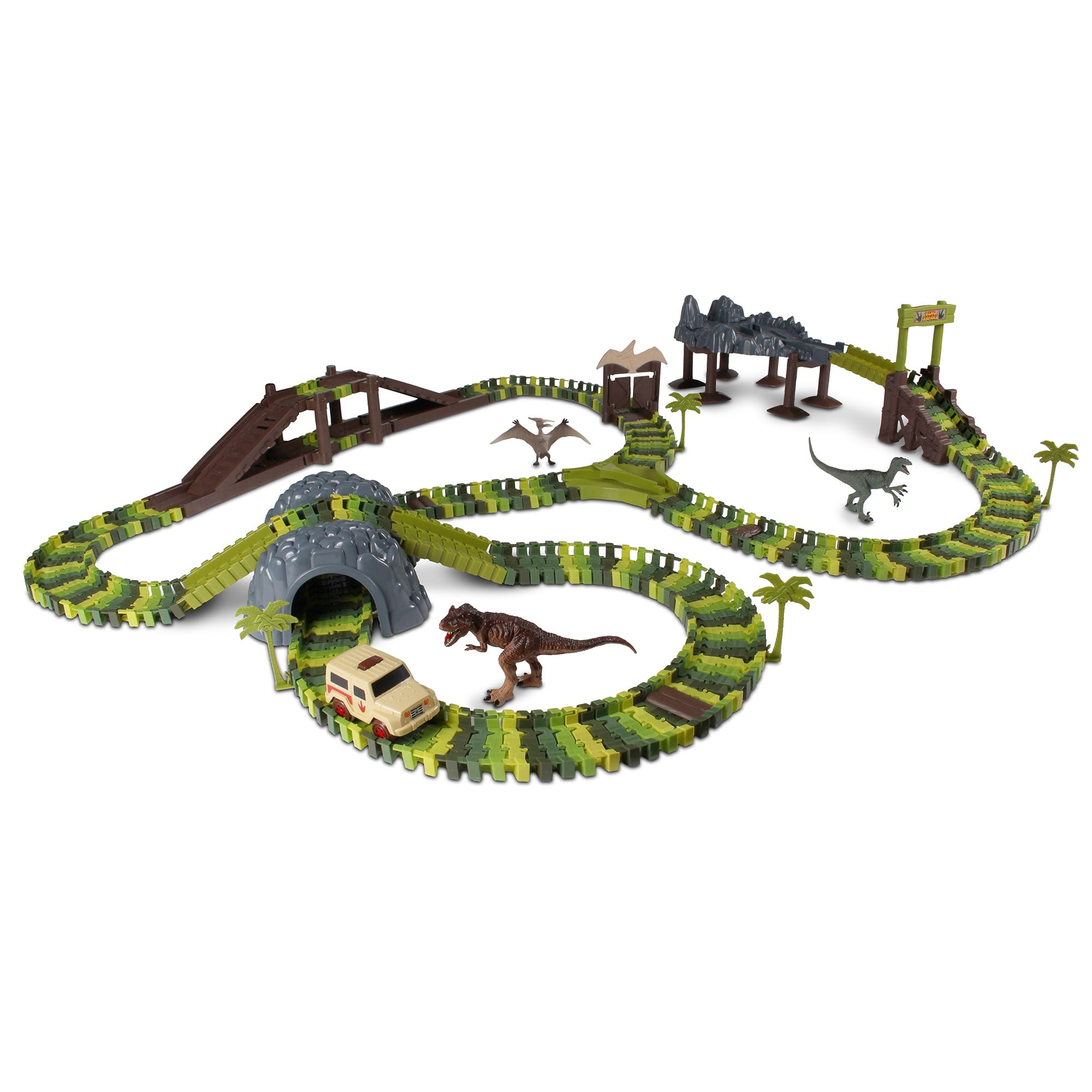 Deluxe Dino Safari Track Toy Playset, 311 Pieces - Walmart.com