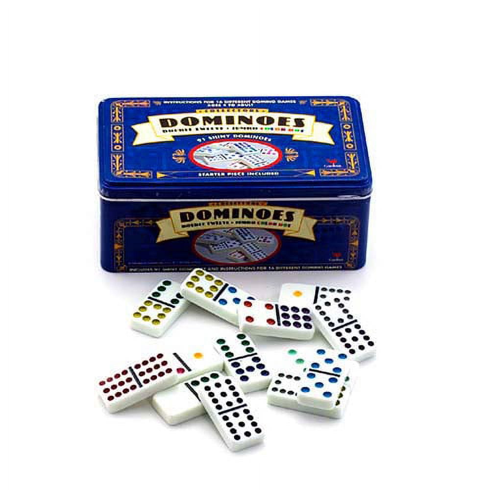 Double Twelve Mexican Train Dominoes in Tin - Walmart.com