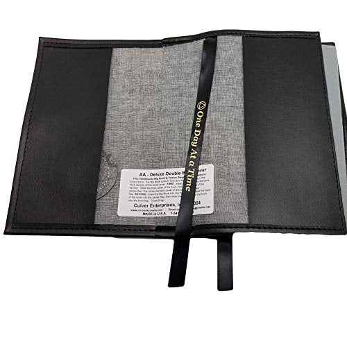 Deluxe Double Alcoholics Anonymous AA Black Big Book & 12 Steps & 12 ...