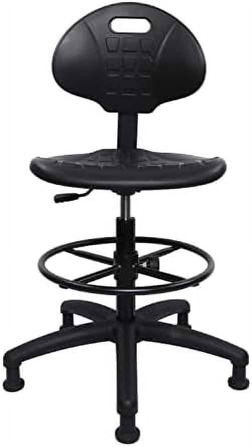 Deluxe Drafting Lab Stool Chair, 18'' Adjustable Footring, 10 ...