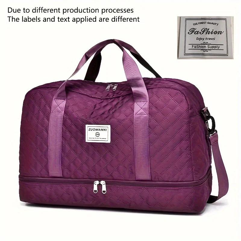 Deluxe Duffel Bag - Stylish and durable with waterproof divider, wet ...
