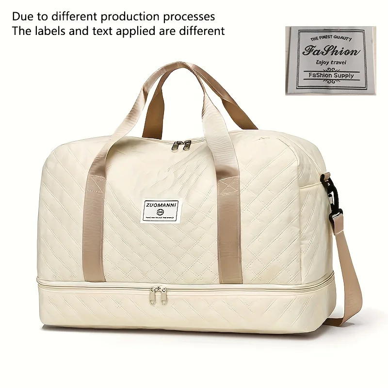 Deluxe Duffel Bag - Stylish and durable with waterproof divider, wet ...