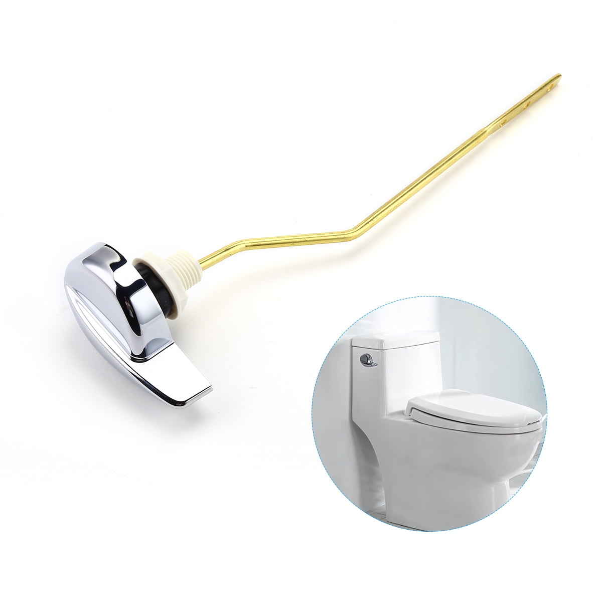 Deluxe Easy Use Side Mount Toilet Flush Lever Handle Angle - Walmart.com
