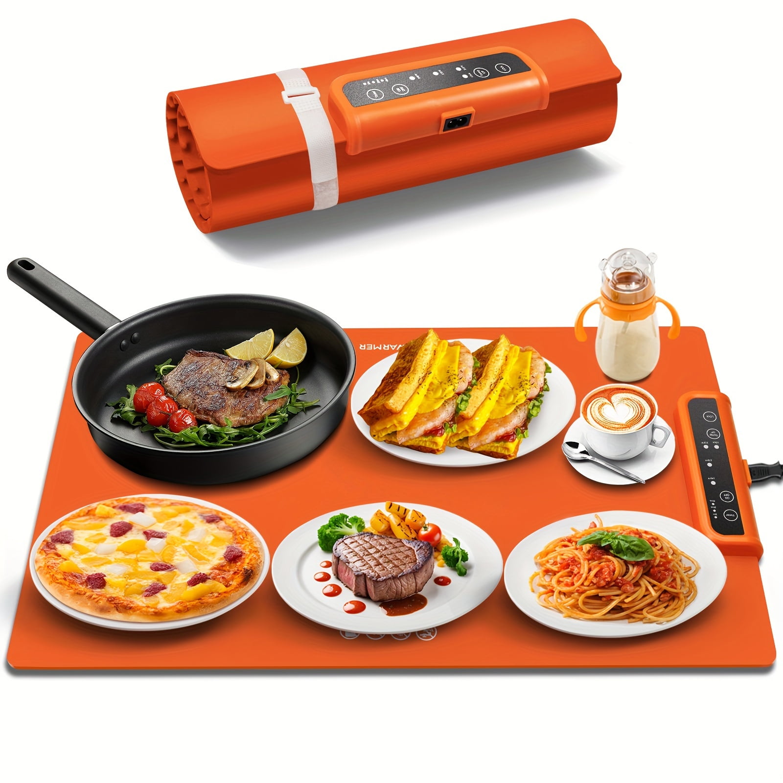 Deluxe Electric Food Warming Mat – Rapid Heat, Adjustable Temp ...
