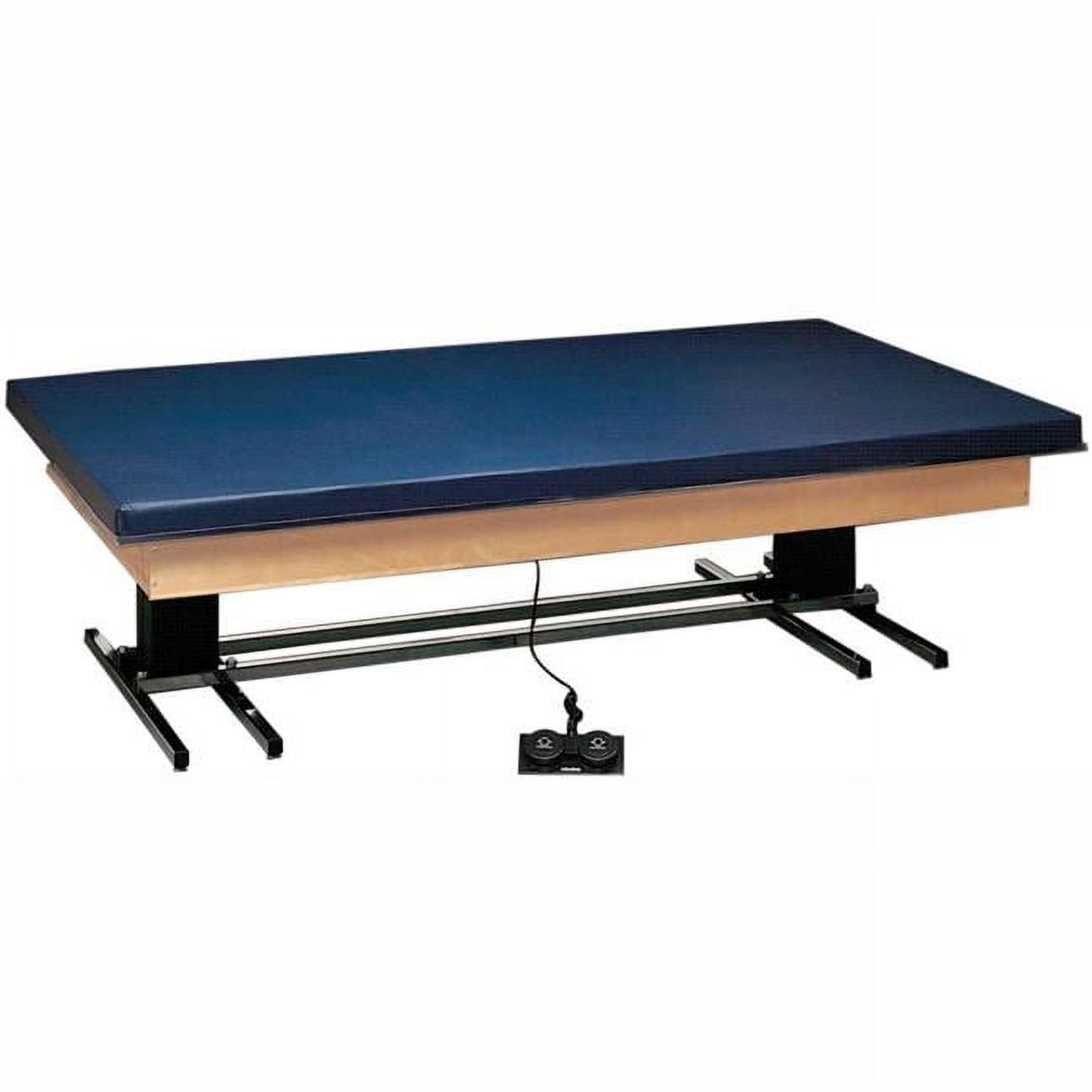 Deluxe Electric Hi-Low Upholstered Mat Platform Table - 84 x 48 x 23-32 ...