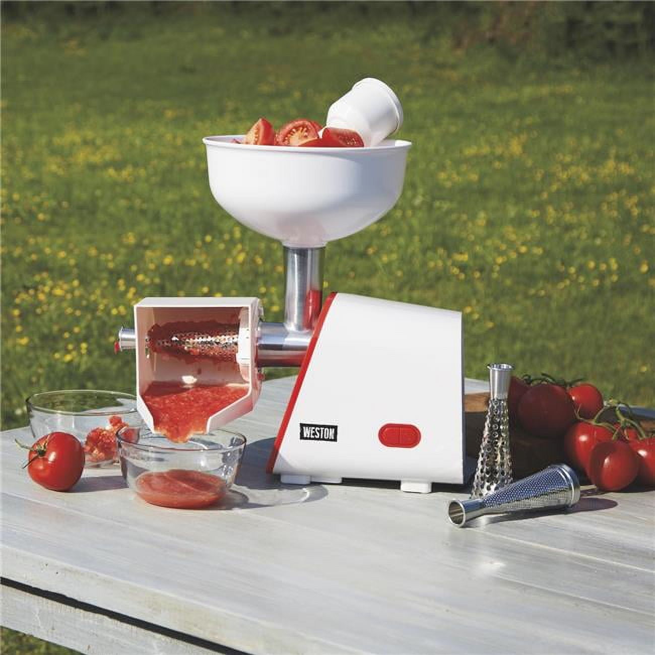 Deluxe Electric Tomato Strainer - Food Press, Pulp Sauce Maker ...