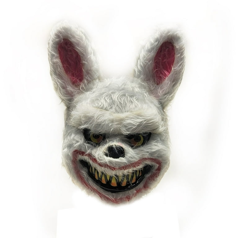 Evil Rabbit Mask Halloween Horror Bloody Killer Rabbit Mask: Creepy