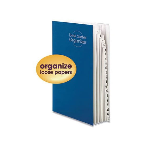 Deluxe Expandable Indexed Desk File/Sorter Reinforced Tabs, 20 Dividers ...