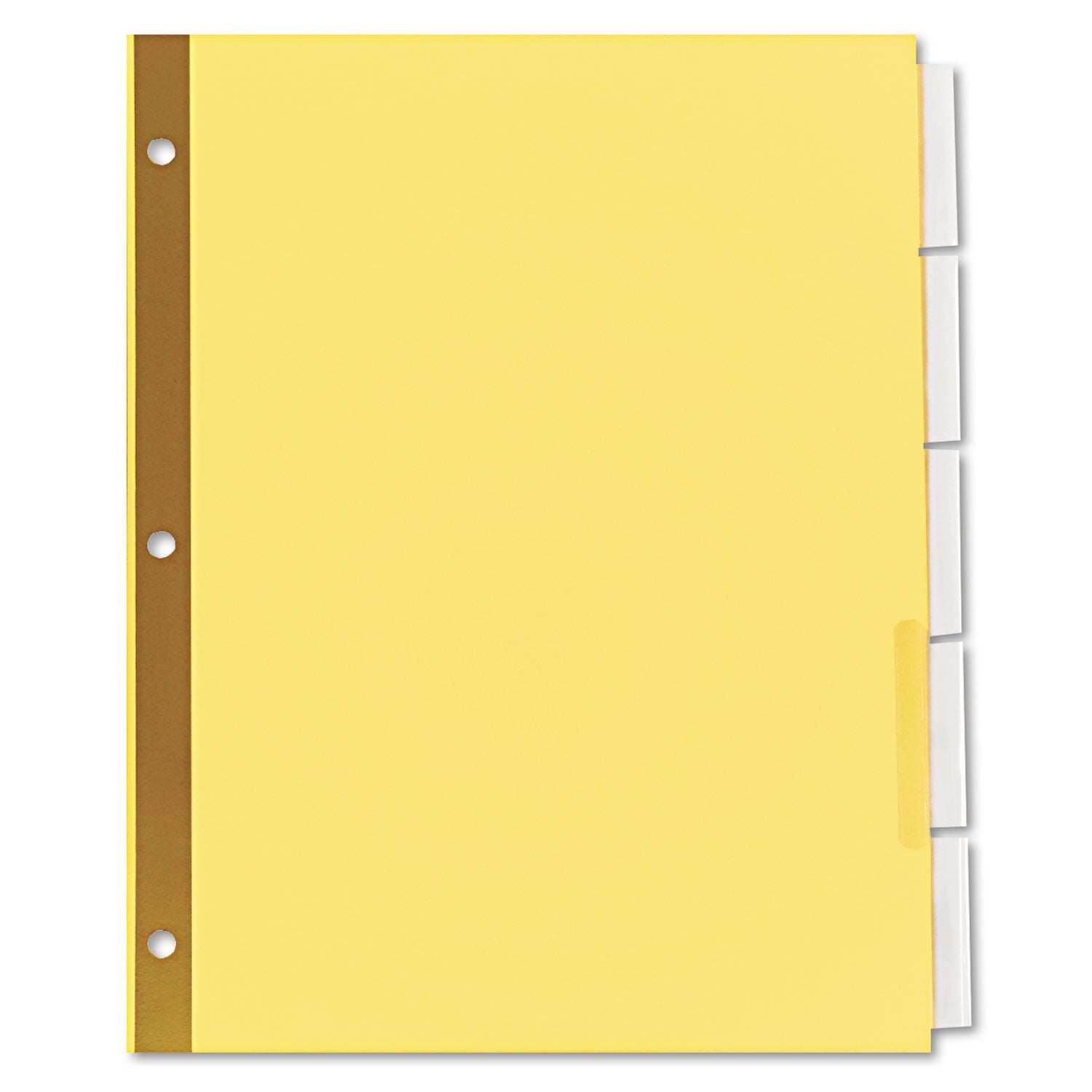 Deluxe Extended Insertable Tab Indexes, 5-Tab, 11 X 8.5, Buff, 6 Sets ...